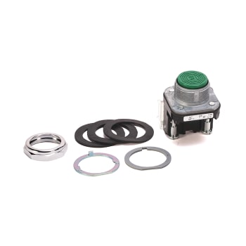 ROCKWELL AUTOMATION 800T, PB, 30mm, MOMENTARY PUSH BUTTON, VERDE, 1 N.C ...