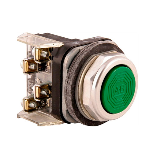 ROCKWELL AUTOMATION 800T, PB, 30mm, MOMENTARY PUSH BUTTON, VERDE, 1 N.O ...