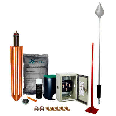 TOTAL GROUND Kit pararrayo con accesorios KITMASTER01 | ABSA Online