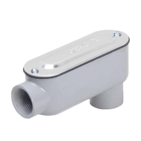 Condulet® Caja Registro Ovalada Serie 7 Forma"LB" en aluminio libre de cobre con pintura gris ...