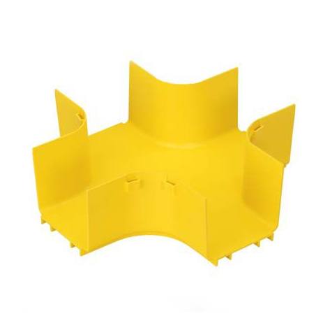 FiberRunner® 4x4 4-Way Cross Fitting attaches to 4x4 channel | ABSA Online